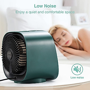 Fit Choice 3-IN-1 Portable Air Conditioner, 500 ML Evaporative Air Conditioner Humidifier Recharge USB , Air Conditioner Portable Personal Air Cooler Desktop Small Fan The Office, 3-Speed Mode (Green)