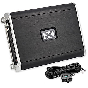 NVX VAD17001 Monoblock 1-Ch Class D Amplifier 3400W Max, 1700W RMS High Power, 1/2/4-ohm Stable, Low Pass X-Over, Bass Boost, Remote Subwoofer Bass Knob, for Car/Truck/Marine/UTV/Motorcycle