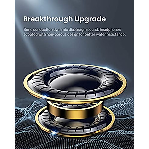 CYBORIS Waterproof Headphones, IPX8 Swimming Earbuds Bluetooth Earphones, Mp3 Player 32GB Memory & Built-in Bone Conduction Speaker, EQ Function Sports Earphones for Running, Diving, Swimming, Cycling