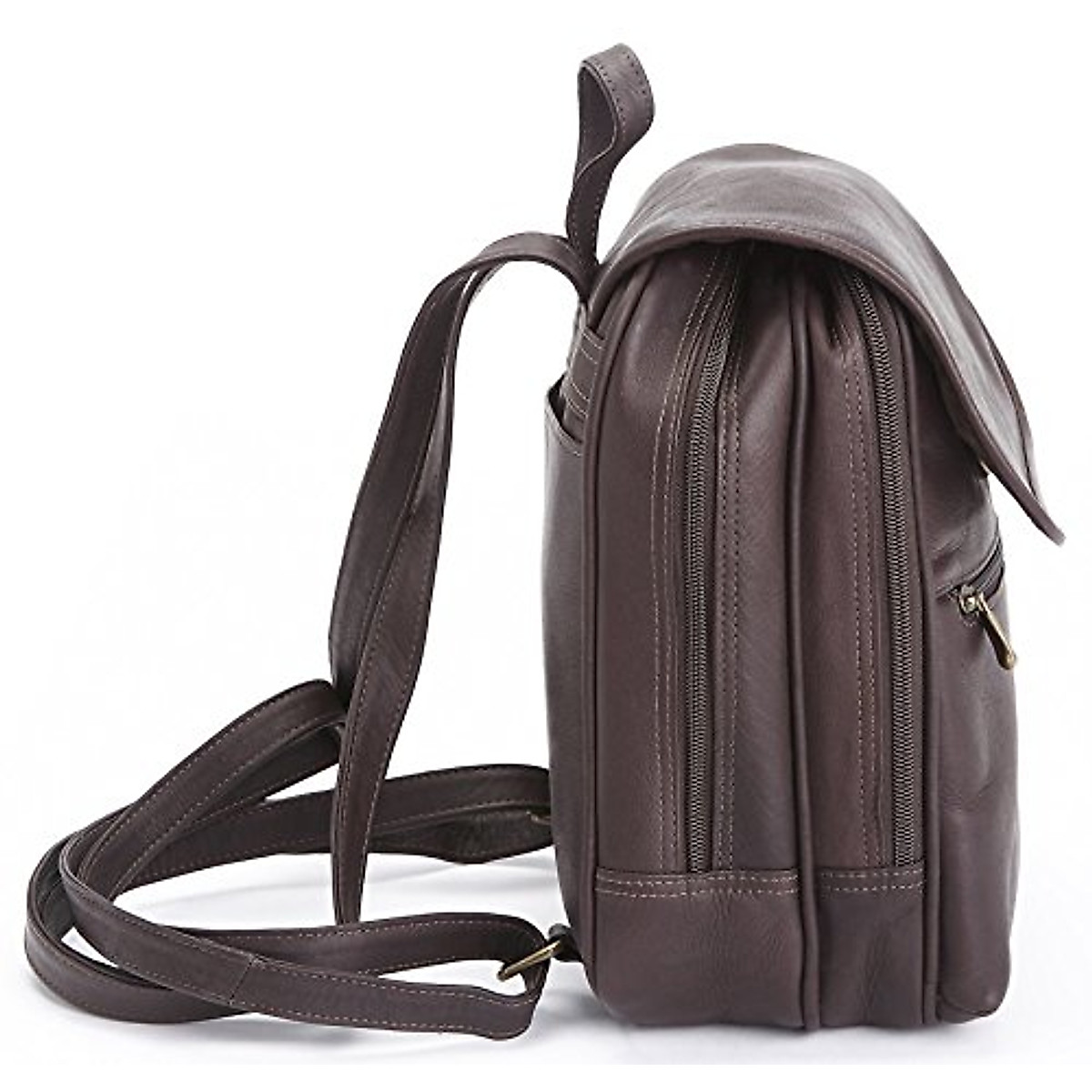 Royce Leather Luxury Tablet Ipad Travel Backpack Handcrafted in Colombian Leather, Brown, One Size