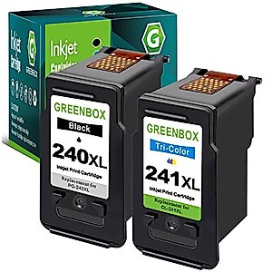 GREENBOX Remanufactured High Yield PG-240 XL Black Ink Cartridge Replacement for Canon 240XL PG240 for Pixma MG3600 MG3620 MG3220 MG3520 MG3522 MX432 MX472 MX512 MX532 TS5120 Printer (2 Pack)