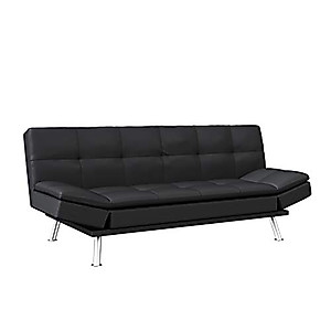 Serta Nelson Convertible Sofa Bed, Black