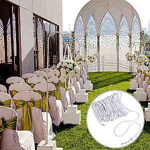 10 Yard Extra Heavy Sausage/Rope Lead Beads Weight Cord Rope Curtain Accessories for Light Weight Sheer Curtain Drapes Fabrics Weighted Tape Cording DIY Fabric Covered (95g Per Yard)