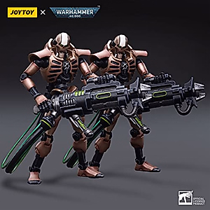JoyToy 1/18 Warhammer 40,000 Necrons Szarekhan Dynasty lmmortal with Tesla Carbine(Set of 2 Figures)