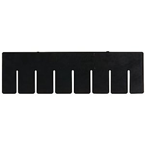 Quantum Storage Systems DL92035CO Long Divider for Dividable Grid Container DG92035, Black Conductive, 6-Pack