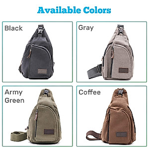 Kalevel Outdoor Travel Crossbody Backpack Casual Chest Bag Men Women (Gray,S)