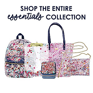 Packed Party The Essentials Tote; Women and Girls Small Fashion Shoulder Bucket Bag; Trendy Look for Ladies at School, Work, Travel, and the Beach; Navy Blue