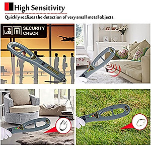 Hand Held Metal Detector,V-Resourcing Portable High Sensitivity Metal Detector for Security Inspection