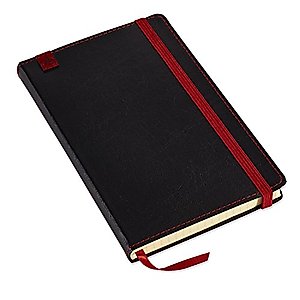Southworth Business Journal, 5.125” x 8.25”, Black Bonded Leather, Elastic Closure, 240 Pages (98886), Model: 98886-01