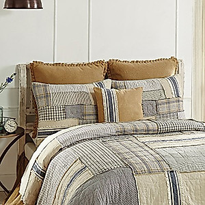 Piper Classics Mill Creek Queen Quilt, 90 x 90, Modern Farmhouse Style Bedding, Country Quilted Patchwork Bedding Grain Sack Stripe, Ticking & Plaid Fabrics, 100% Cotton …