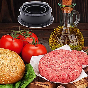 Hamburger Press, Hamburger Press Patty Maker, 3 in 1 Stuffed Burger Press Patty Maker, Patty Press for Stuffed Burgers, Sliders, Beef Burger, Non Stick Kitchen Barbecue Tool Grilling Accessories