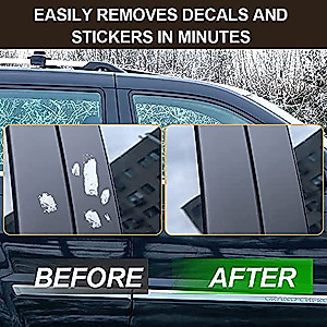 Dualshine Decal Remover Eraser Wheel, Rubber Wheel Decal Remover Car Sticker Remover Tool Rubber Decal Eraser Wheel Adhesive Remover 4”Pad with Drill Adapter Kit