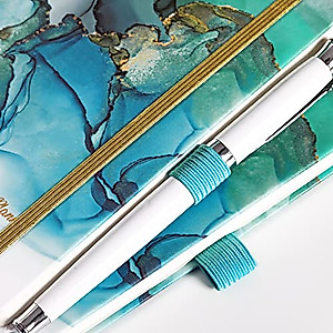 Pocket Planner/Calendar 2023-2026 - Monthly Pocket Planner/Calendar with 63 Notes Pages, Jul. 2023 - Jun. 2026, 3.8" x 6.4", 3 Year Monthly Planner with Inner Pocket + Pen Hold - Teal Waterink