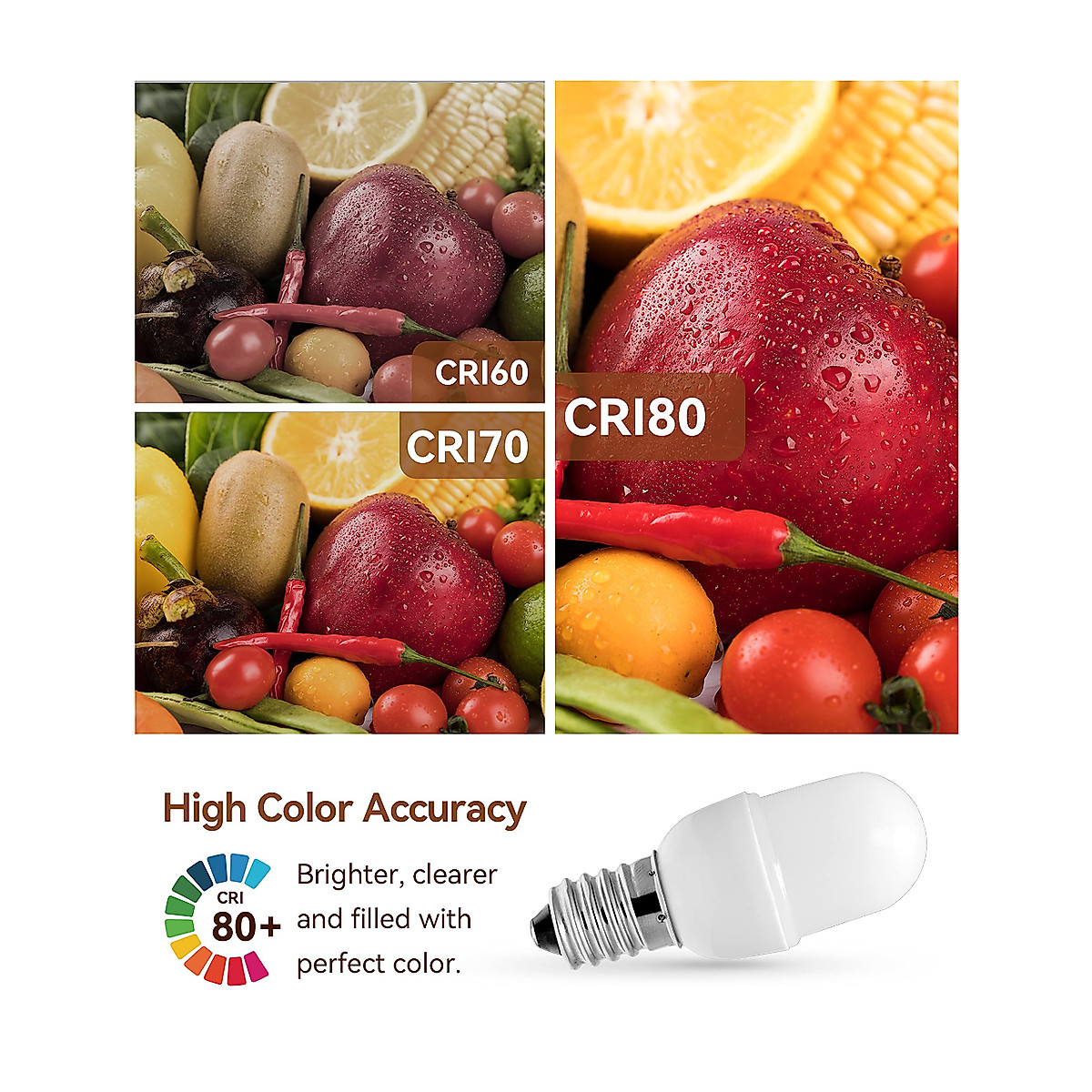 Anivona Night Light Bulb,[4PACK]15 Watt LED Night Light Bulb Equivalent, 1.5W Led Bulbs C7 S6, Mini Candelabra E12 Base, Warm White 3000K LED, 150LM Small Light for Bedroom Salt Lamp Bulbs Lighthouse