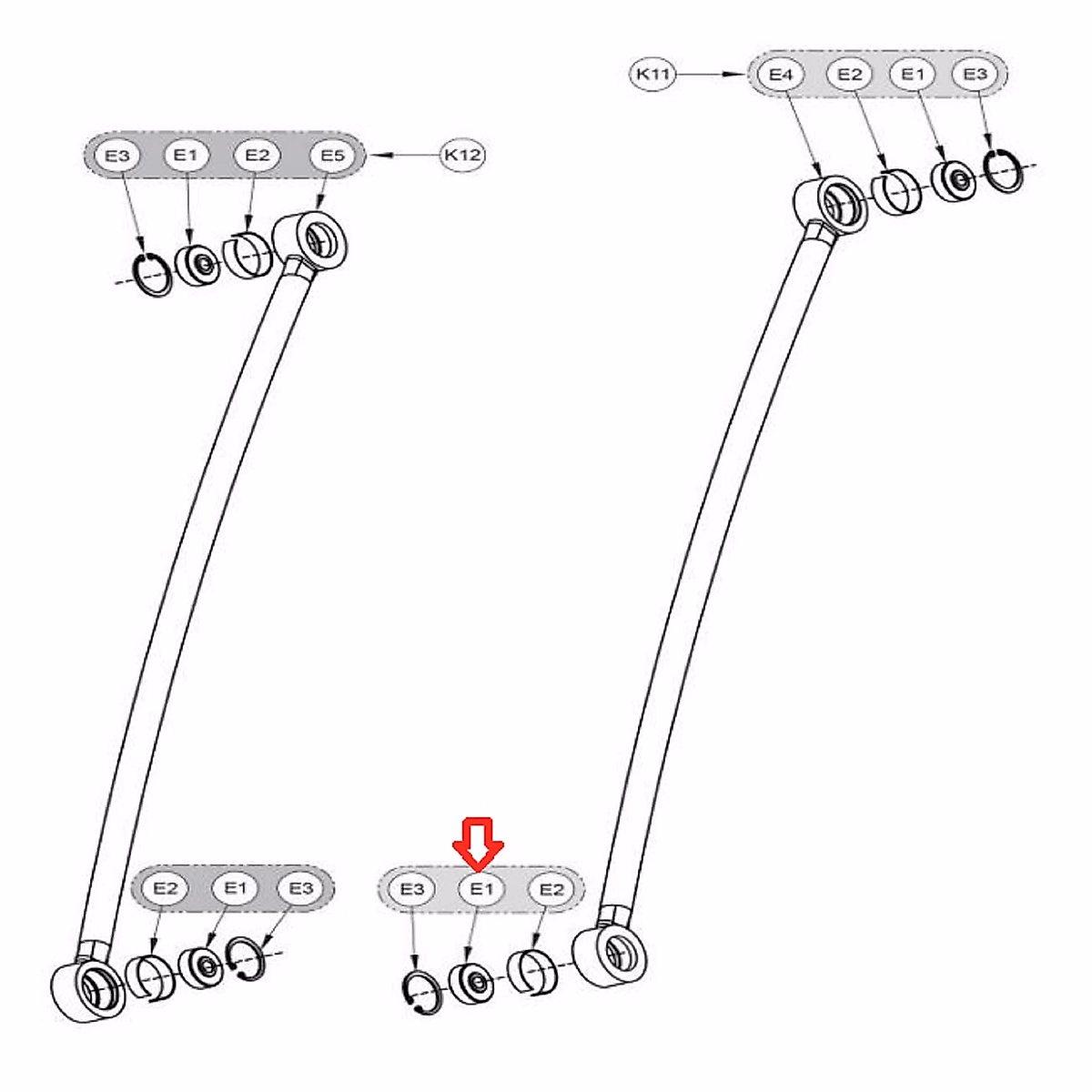 Ball Bearing FB030244 Works with Life Fitness Cybex Elliptical