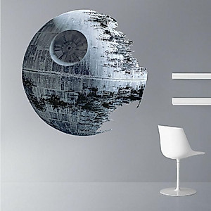 Space Bedroom Wall Mural - Death Star Wall Decal Mural Dorm Decor Wall Stickers Kids Room Nursery or Bedroom Apartment Removable Art, a88