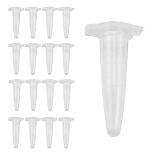 E-outstanding 0.5 ml Experimental Microcentrifuge Tube with Snap Cap for Accurate Sampling and Small Sample Storage, 200 Pieces