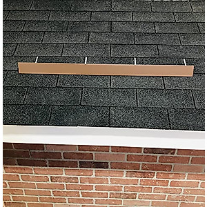 Eagle 1-26 Gauge 5 Foot Rain Diverter - Nails and Instructions Included (Mill Finish Aluminum, Copper, Galvanized, Stainless Steel & More) (1, Brown)