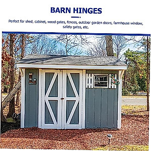 2pcs Fence Hinge Heavy Duty Leash Gate Hinges for Wooden Fences Heavy Duty Stainless Steel Hinges Door Hinges Barn Hinges Metal Hinges Self Closing Gate Hinges Hinges Bolt