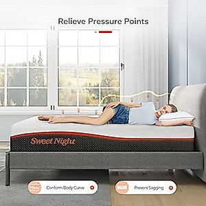 Sweetnight Full Size Mattress, 12 Inch Memory Foam Hybrid Mattress in a Box, Innerspring Mattress for Soundly Sleep, Full Mattress