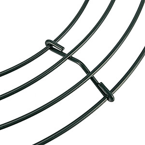 Wire Wreath Frame, ZEONHAK 20 Pack 10 Inches Round Metal Wreath Frame, Wire Wreath Rings for Wedding, Holidays, Home Party Garden Decorations, Valentines, Dark Green