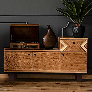 TURSTIN Set of 8 Furniture Legs 3 Inch Square Solid Wood Couch Legs Replacement Sofa Legs Mid Century Furniture Feet for Armchair Bed Dresser Cabinet Include Installation Hardware, Brown