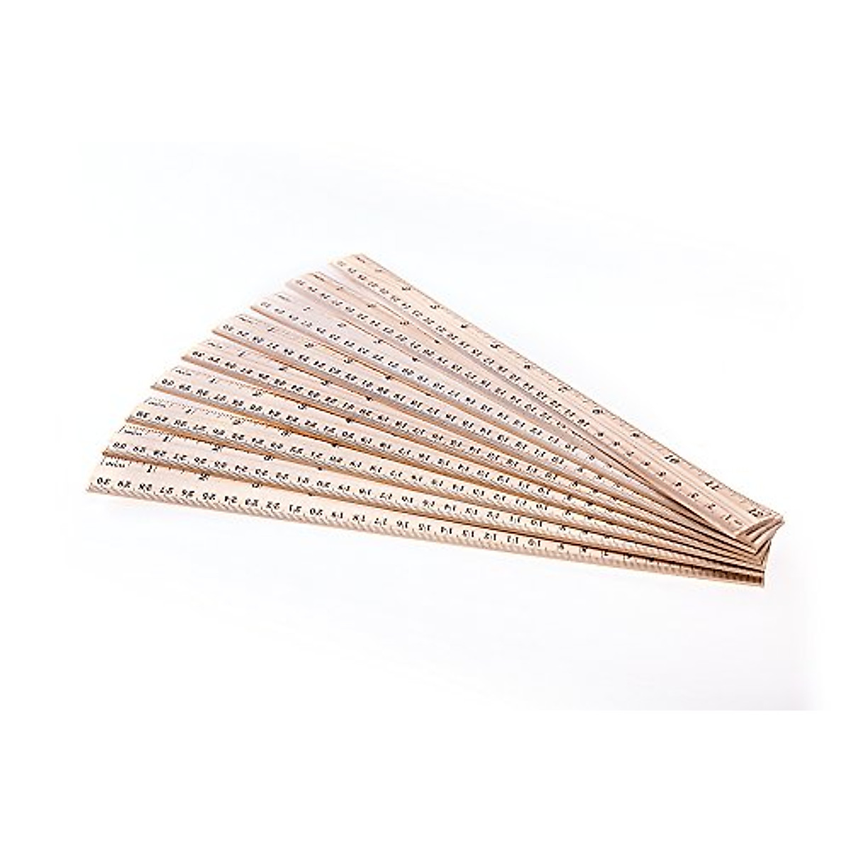 20 Pack Wooden Ruler Wood Rulers School Rulers Office Rulers and Clothing Measuring Rulers, 2Scale (12Inch and 30CM) …