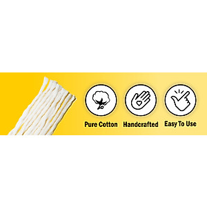 IS4A Puja Cotton Wicks Religous Long Jyot Bati Akhand Oil Lamp Diya Diwali Lighting (Long)