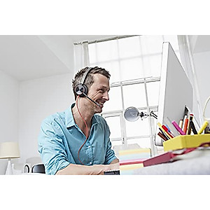 Poly - Blackwire 8225 Wired Headset with Boom Mic (Plantronics) - Dual-Ear (Stereo) Computer Headset - USB-A to Connect to your PC/Mac - Active Noise Canceling-Works with Teams (Certified), Zoom &more