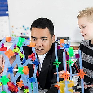 Brackitz STEAM Education Center | STEM Construction Building Block Toy | Sensory Learning Toys for Children PreK-6 | 1224 Pc Set