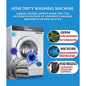 Finally Fresh Washing Machine Cleaner for Front / Top loaders, 20 Packs Washer Cleaner for Sensitive Skin, Suitable for All HE Washing Machines Include