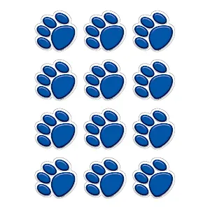 Teacher Created Resources Mini Accents, Blue Paw Prints (5117)