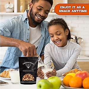 Brazil nuts, "Crispy n' Fresh" Raw Shelled Whole FANCY Grade, Brazil Origin, KETO, Vegan, Non-GMO And Natural, Superior, Packed in a 5 lbs. (80 oz.) Resealable pouch bag by Presto Sales LLC