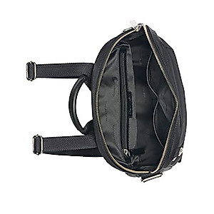 Calvin Klein womens Sussex Nylon Backpack, Black/Silver, One Size