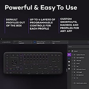 Loupedeck+ The Photo and Video Editing Console for Lightroom Classic, Premiere Pro, Final Cut Pro, Photoshop with Camera Raw, After Effects, Audition and Aurora HDR