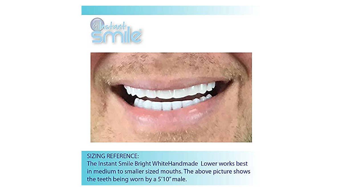 Instant Smile Bright White Lower Veneer for Perfect Teeth