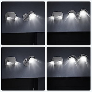 SASELUX Led Emergency Light with Remote Capable, Adjustable LED Lamp Heads Exit Lighting, Backup Battery White Emergency Lights, 120V-277V Dual Voltage, UL Certified (1 Pack)