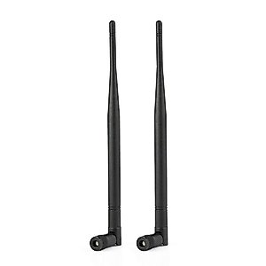 Eightwood 3.5dBi 868MHz 900MHz 915MHz RFID Antenna RP-SMA Male Connector 2-Pack Compatible with LoRa Gateway Helium Miner, Wireless Router Smart Home Control