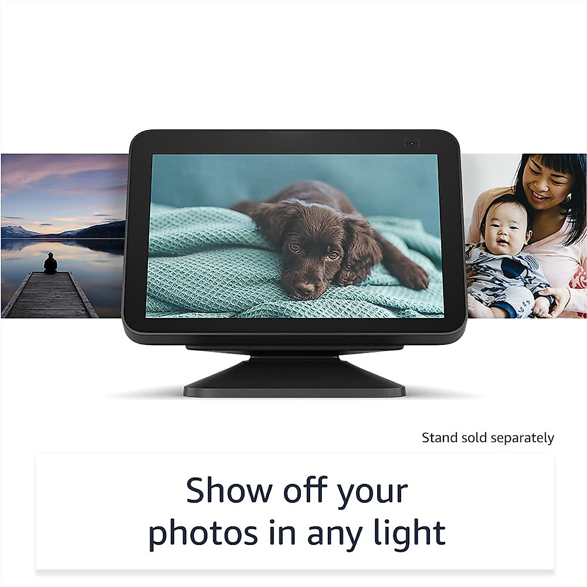 Echo Show 8 (2nd Gen, 2021 release) | HD smart display with Alexa and 13 MP camera | Glacier White