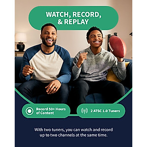 Tablo 4th Gen 2-Tuner Over-The-Air (OTA) DVR - Watch, Pause & Record Live TV, News, Sports & Movies Throughout Your Home Over Wi-Fi - Pairs w/Any TV Antenna - 50+ Hrs Recording - No Subscriptions