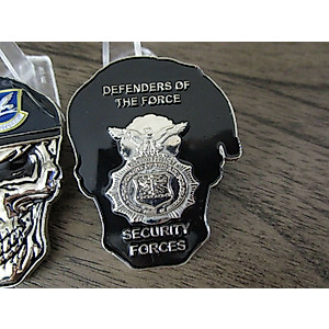 USAF Security Forces MP's SF Defenders of The Force Reapers Skull Challenge Coin