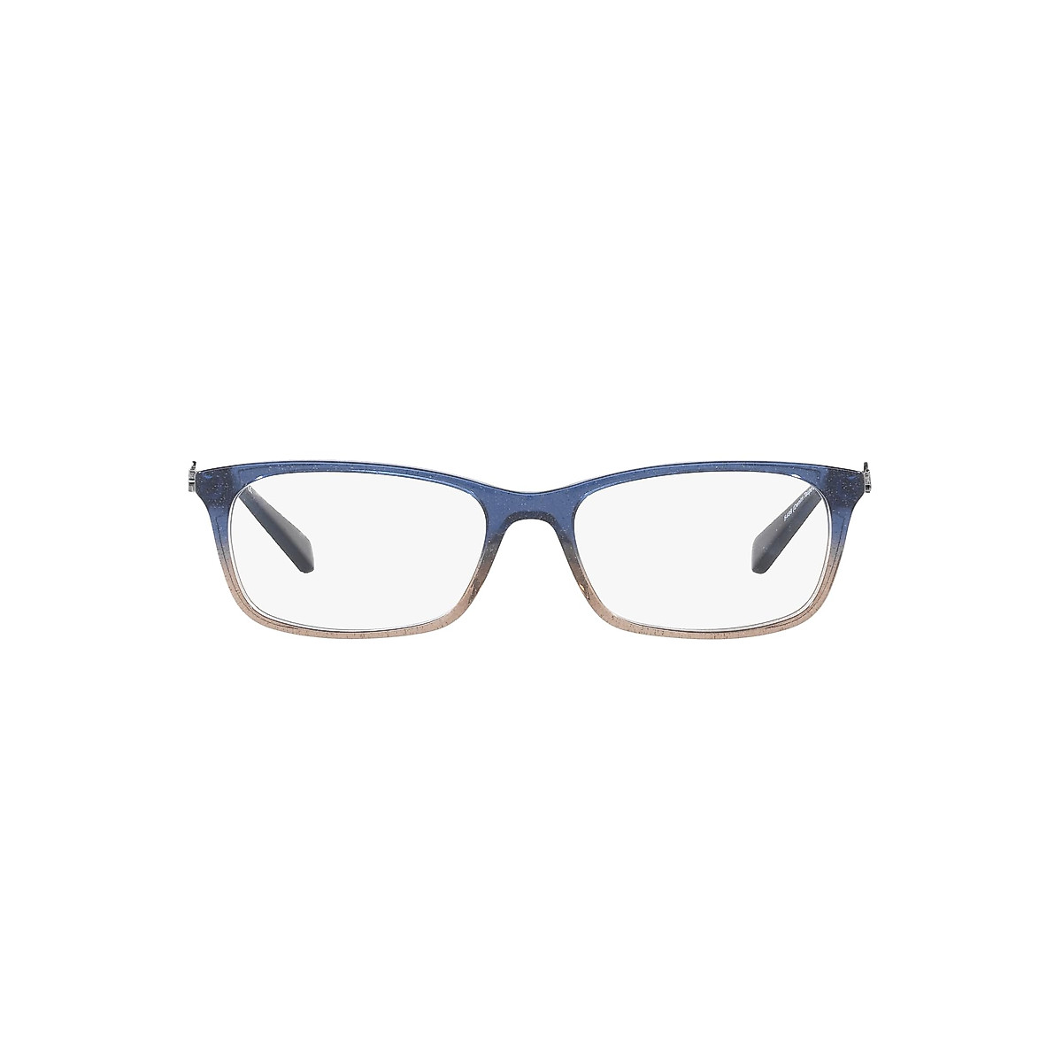 Coach HC6110 Prescription Eyewear Frames, Blue Beige Glitter Gradient/Demo Lens, 50 mm