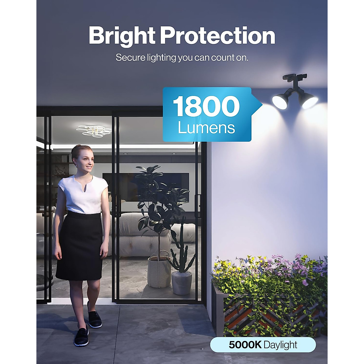 Sunco 12 Pack 1800 Lumens Outdoor LED Flood Light Waterproof PAR38 LED Bulb, Dimmable, 15W=150W, 5000K Daylight, E26 Base, UL Listed