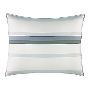 Nautica - King Size Comforter Set, Cotton Reversible Bedding with Matching Shams, Home Decor for All Seasons (Lansier Grey, King)