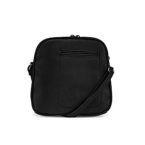 MultiSac womens Multisac North South Mini Zip Around Crossbody Bag Cross Body, Black, One Size US