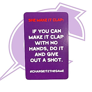 Charge It 2 The Game Drinking Cards After Dark - Drinking Game for Adults - Perfect for Fun Game Nights, Date Night,Couples, Bachelorette Parties, Vacations - Spice Up You Nights