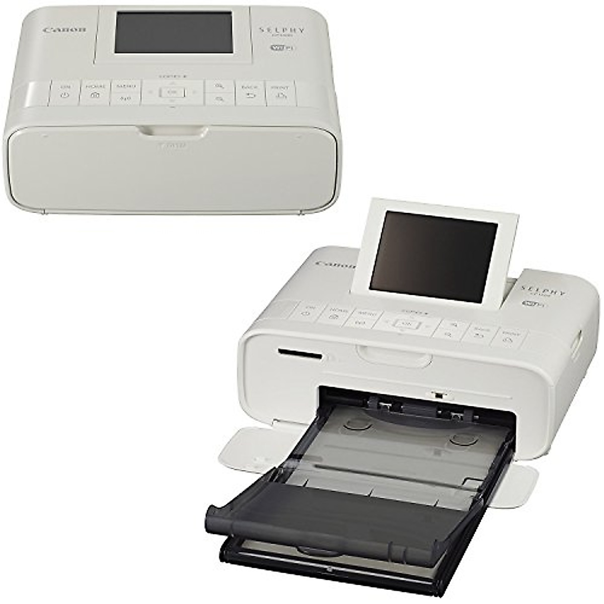 HeroFiber Canon SELPHY CP1300 Wireless Compact Photo Printer (White) + Canon KP-108IN Color Ink Paper Set (Produces up to 108 of 4 x 6 Prints) + USB Printer Cable Ultra Gentle Cleaning Cloth