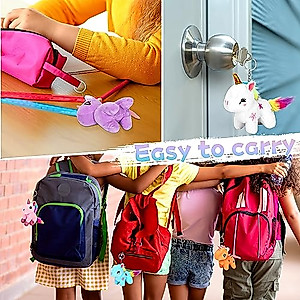 12pcs Mini Plush Unicorn Stuffed Animals Unicorn Party Favors Bulk Toys Plush Keychain Set for Goodie Bag Fillers Birthday Thanksgiving Xmas School Gift