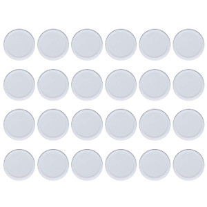 2 Dozen Regular Mouth Lids Mason Jar Lids Plastic Storage Caps for Mason Canning Jars and More, Standard, Dia 70mm, White