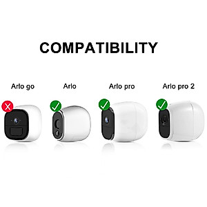 Outdoor Mount Metal Magnetic Mount for Arlo, Ceiling/ Table Mount for Arlo with Base Station-Arlo, Arlo Pro, Arlo Pro 2, Black (3 Pack)